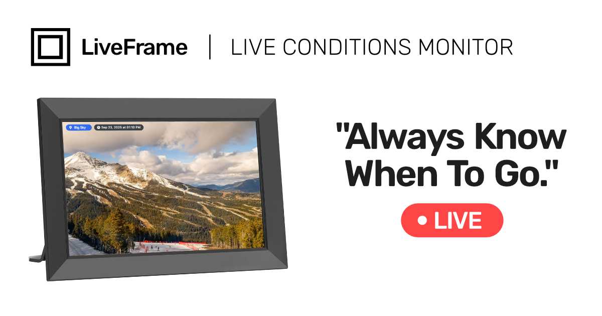 Live outdoor webcams on a beautiful digital picture frame - LiveFrame